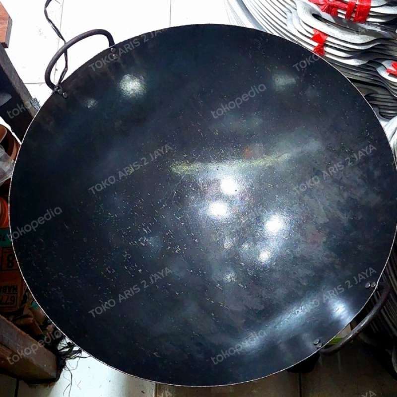 Jual wajan baja tebal | kuali baja hitam tebal 48 cm di Seller Golden ...
