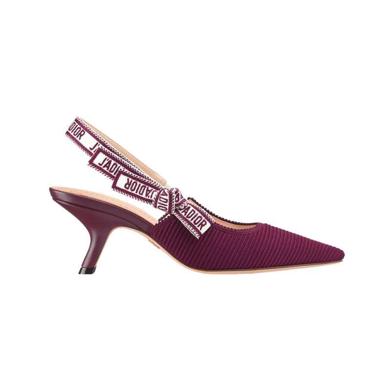 Jual Christian Dior Slingback 65 Embroidered Heels Cotton Mulberry - 38 ...