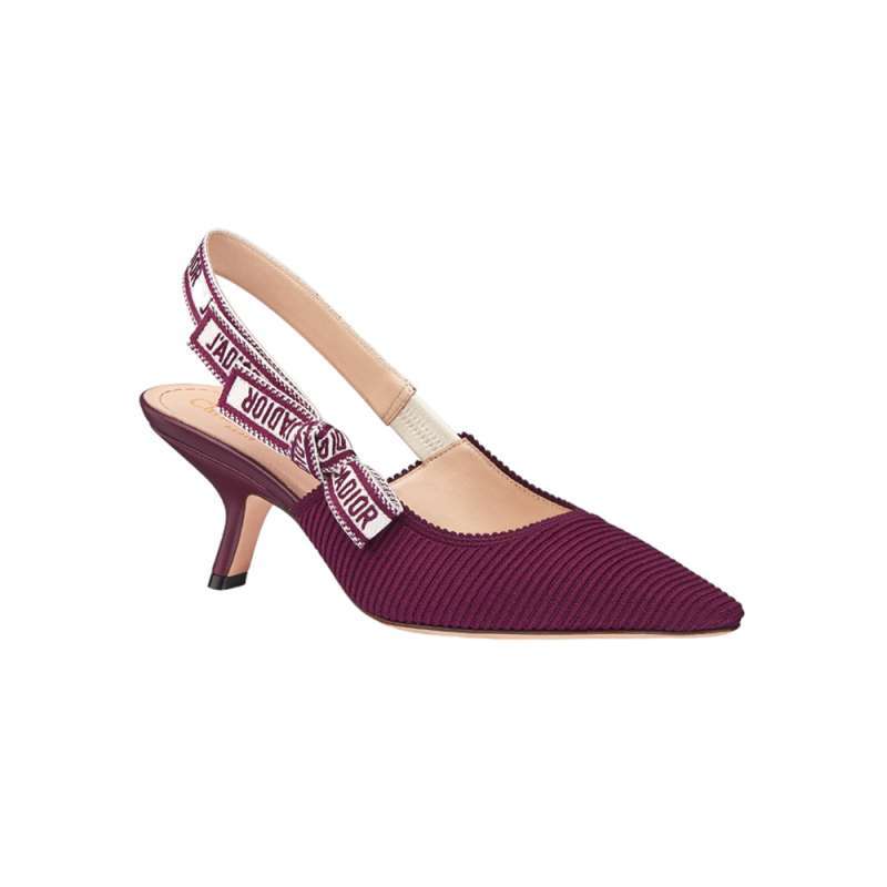 Jual Christian Dior Slingback 65 Embroidered Heels Cotton Mulberry - 38 ...