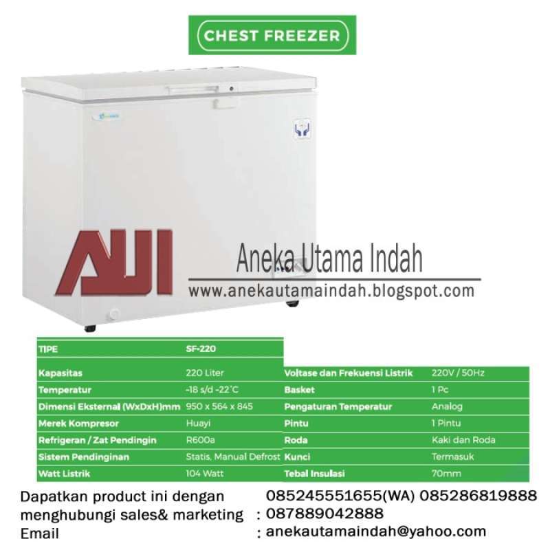 Promo STARCOOL SF-220 CHEST FREEZER - PUTIH Diskon 23% di Seller Surota Aska - Cengkareng Barat ...