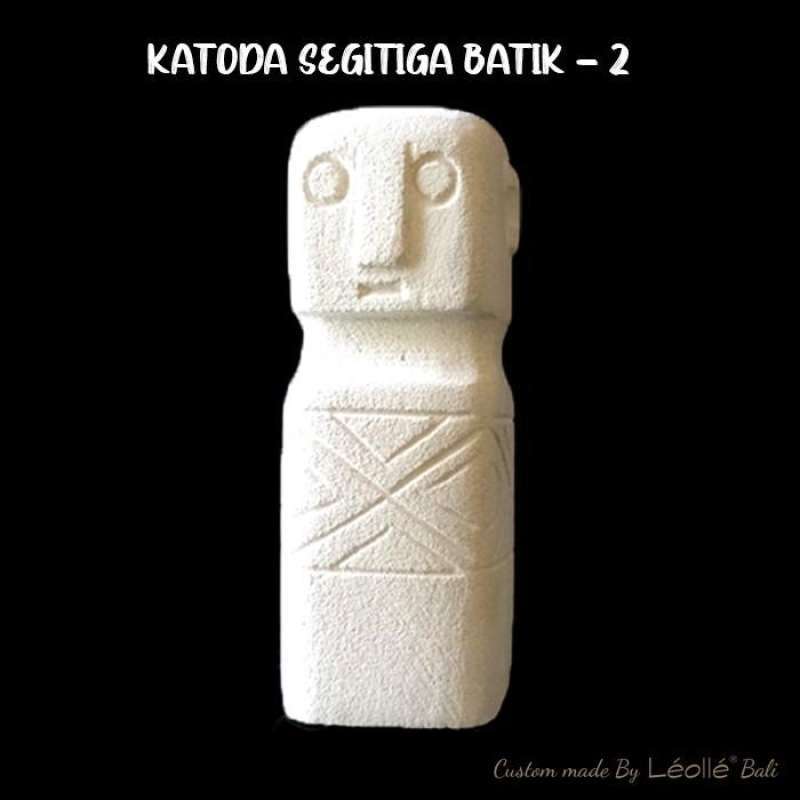 Jual Patung Primitif Sumba Batu Paras Katoda Segitiga Batik - KATODA 2 ...