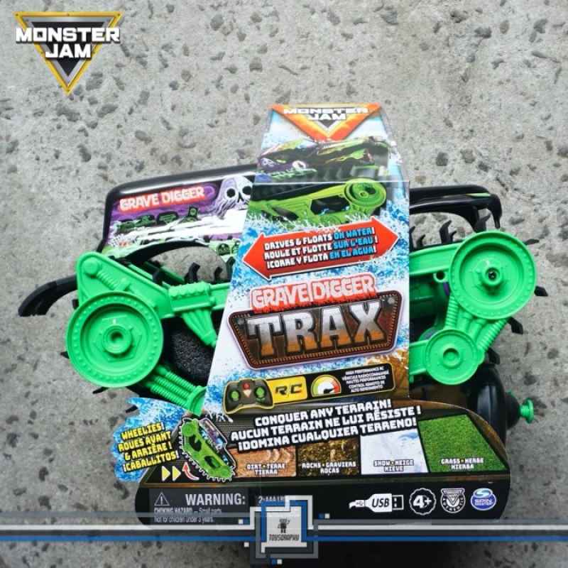 Jual Monster Jam Rc Grave Digger Trax Tank All Terrain Remote 1/15 ...