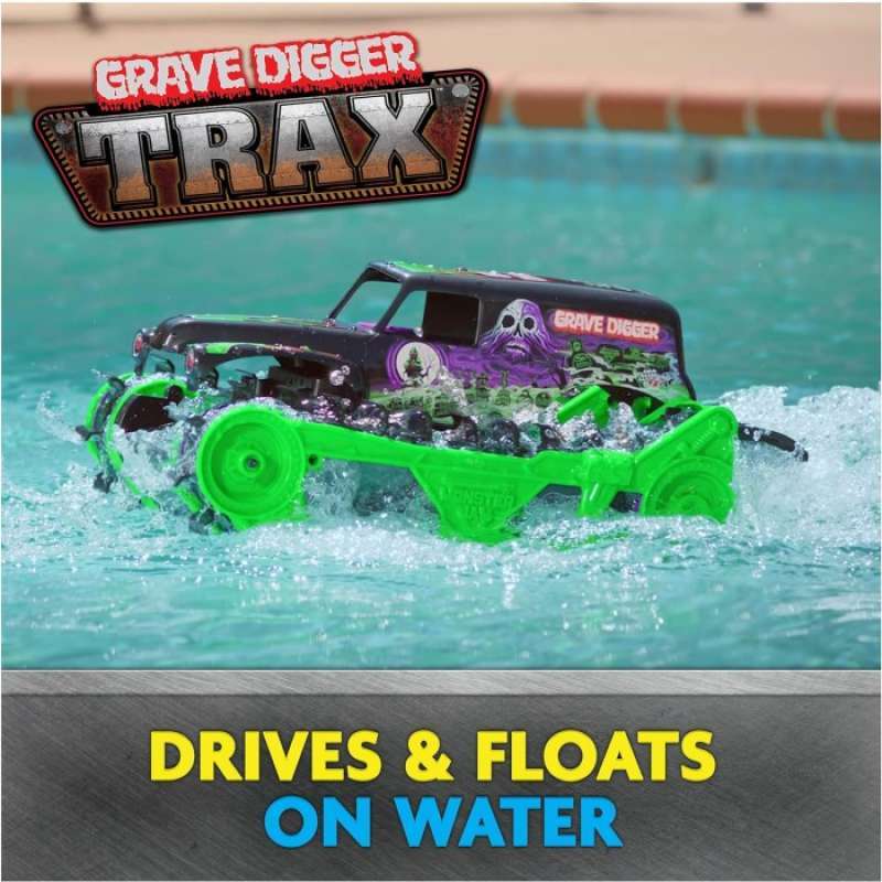 Jual Monster Jam Rc Grave Digger Trax Tank All Terrain Remote 1/15 ...