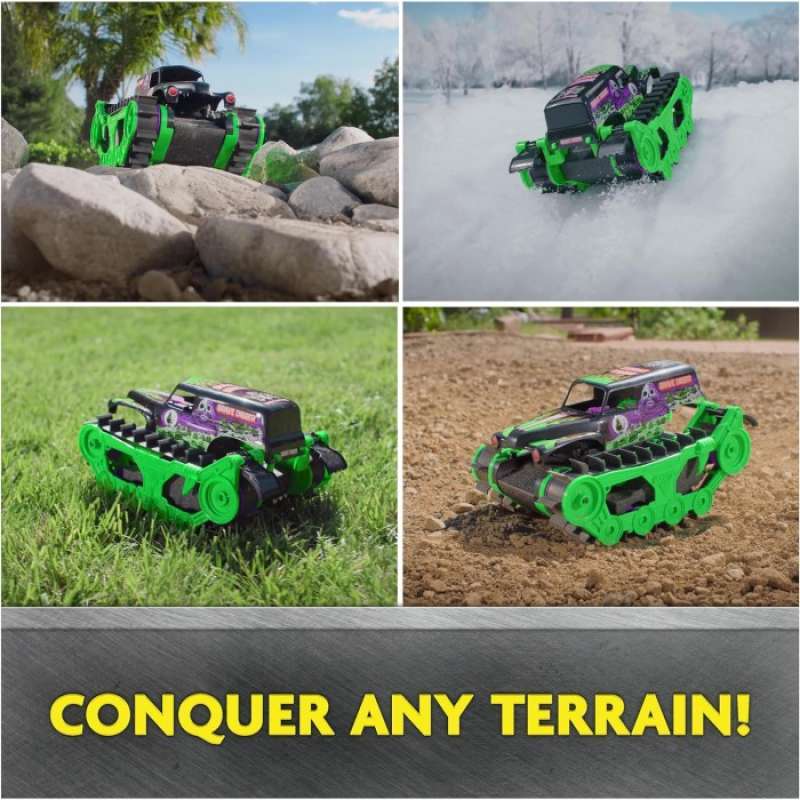 Jual Monster Jam Rc Grave Digger Trax Tank All Terrain Remote 1/15 ...