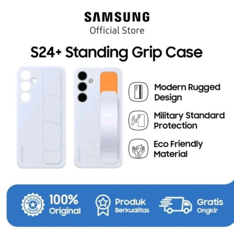 Promo Samsung Galaxy S24 Plus Standing Grip Case - ORIGINAL - Light ...