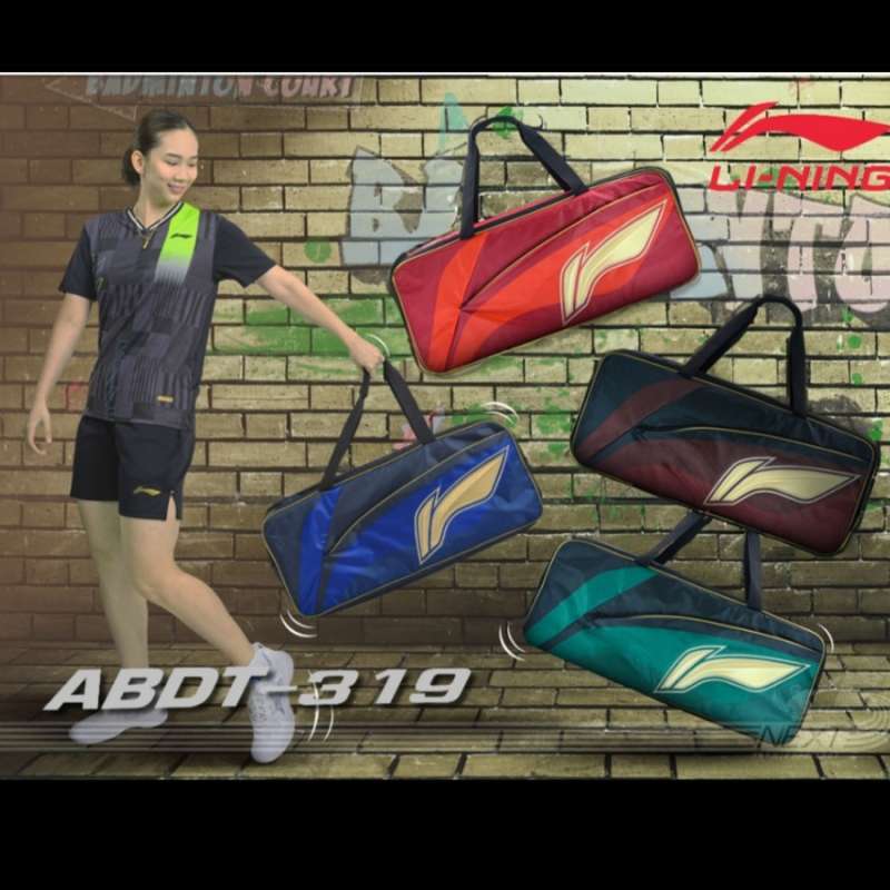 Promo New Tas Badminton Lining 3d Logo Abdt 319 / Abdt319 Blue Diskon ...