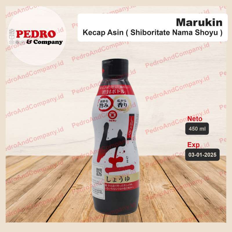 Jual Marukin Shiboritate Nama Shoyu 450 Ml Kecap Asin Jepang Di Seller Pedroandcompany.id ...