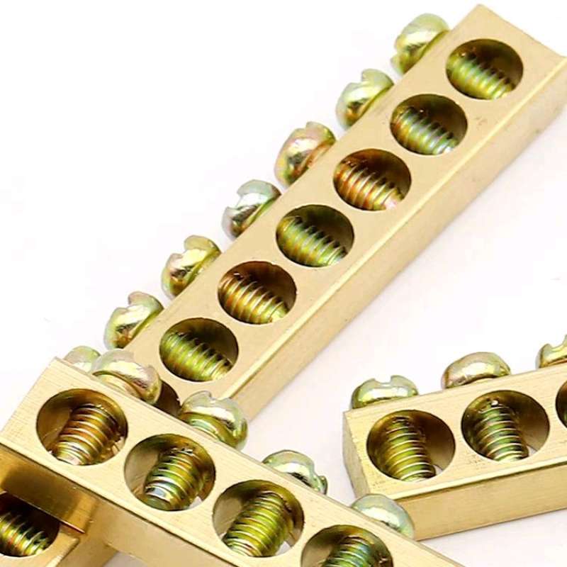 Jual Terminal Kabel Blok Netral Block 5 Pole M4 6x9 mm Kuningan Busbar ...