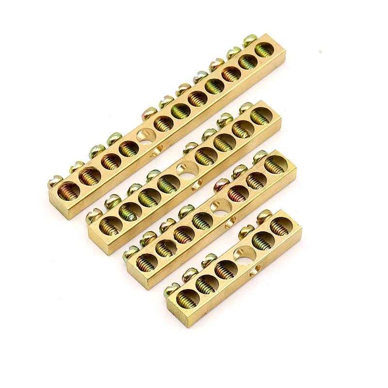 Jual Terminal Kabel Blok Netral Block 5 Pole M4 6x9 mm Kuningan Busbar ...