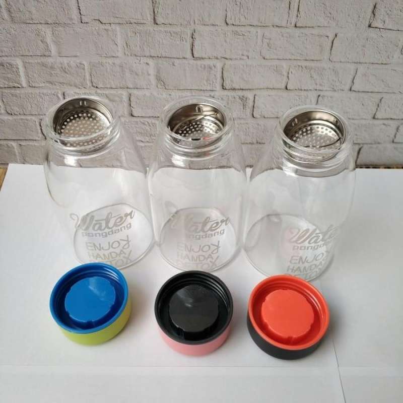 Jual Botol Gelas Botol Minum Infuse Water Ukuran 400 Ml Free Bubble di ...