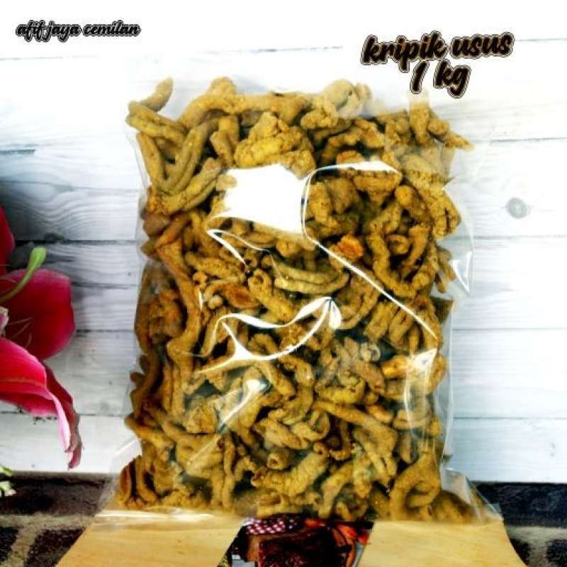 Promo Kripik Usus Ayam Kiloan 1 Kg Gurih Renyah Afif Jaya Cemilan