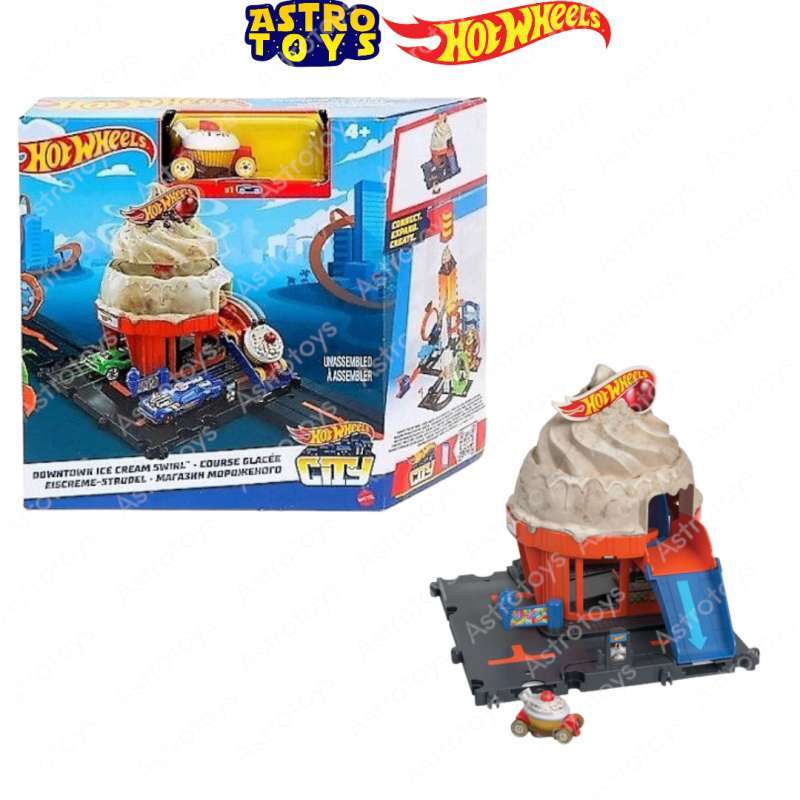 Jual Hot Wheels City Downtown Playset Track Lintasan Mobil Hotwheels ...