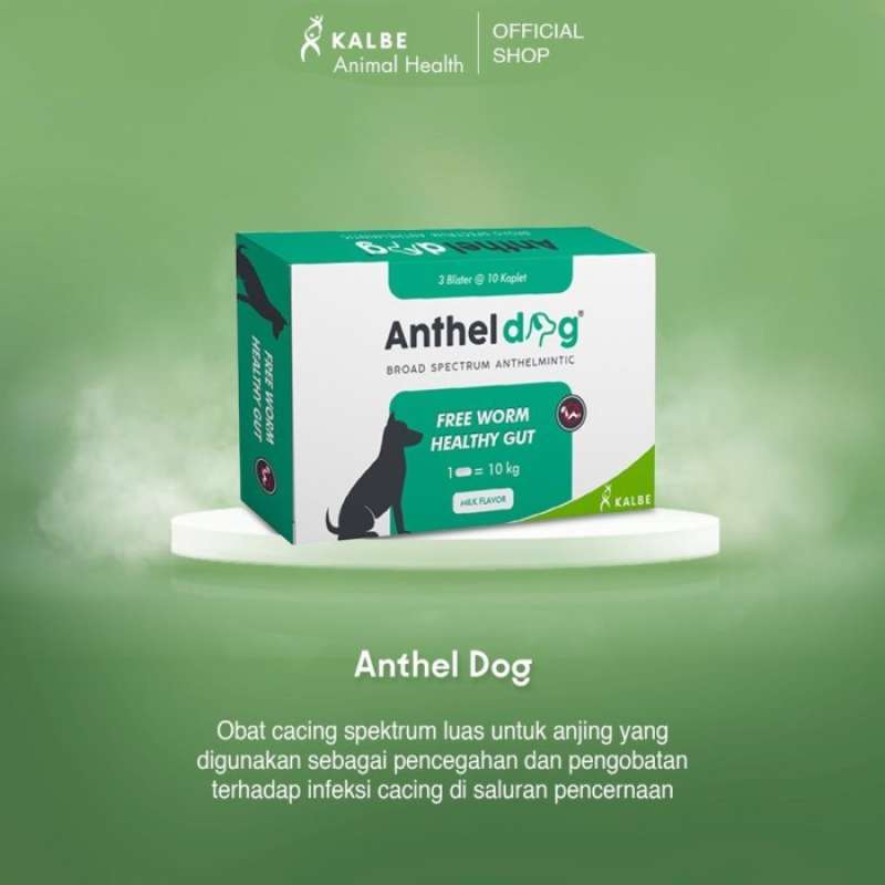 Promo Anthel Dog 1 Box @30 Tablet - Obat Cacing Anjing By Kalbe ...