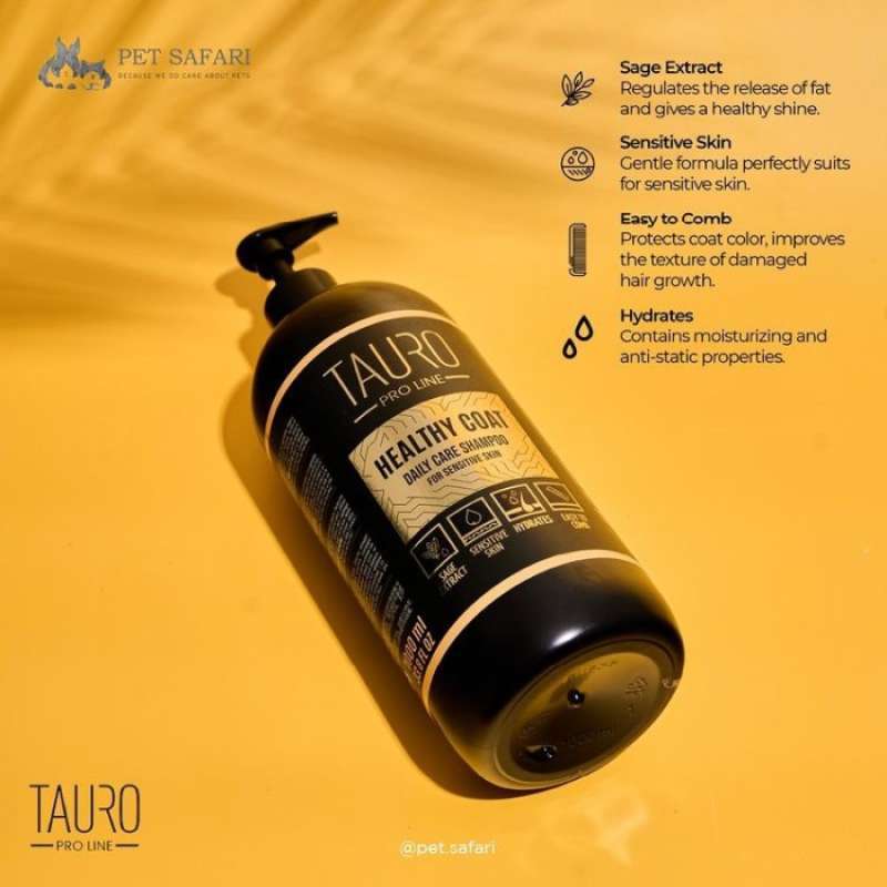 Promo Shampoo Tauro Pro Line Healthy Coat Daily Care Dog & Cat 1000ml ...