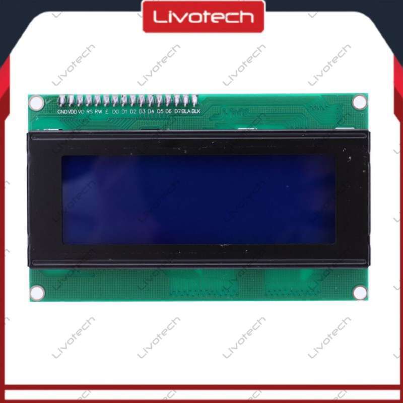 Jual Lcd Display Blue 20x4 I2c Character 2004 Background Layar Biru