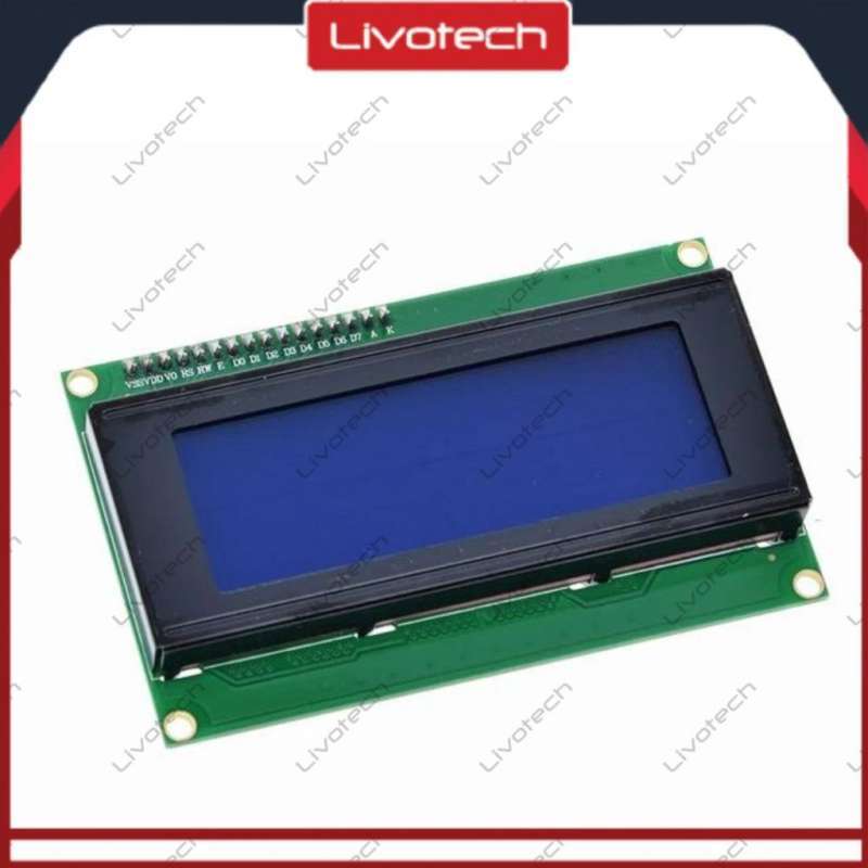 Jual LCD Display Blue 20x4 I2C Character 2004 Background Layar Biru ...