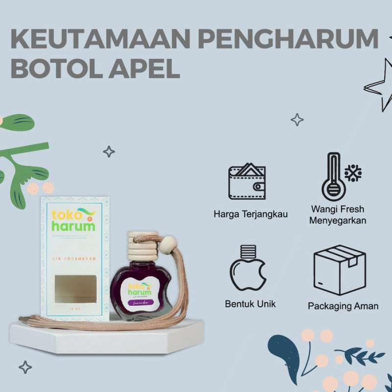 Jual Pengharum Ruangan / Parfum Mobil Botol Apel 10ml Aroma Melon di ...