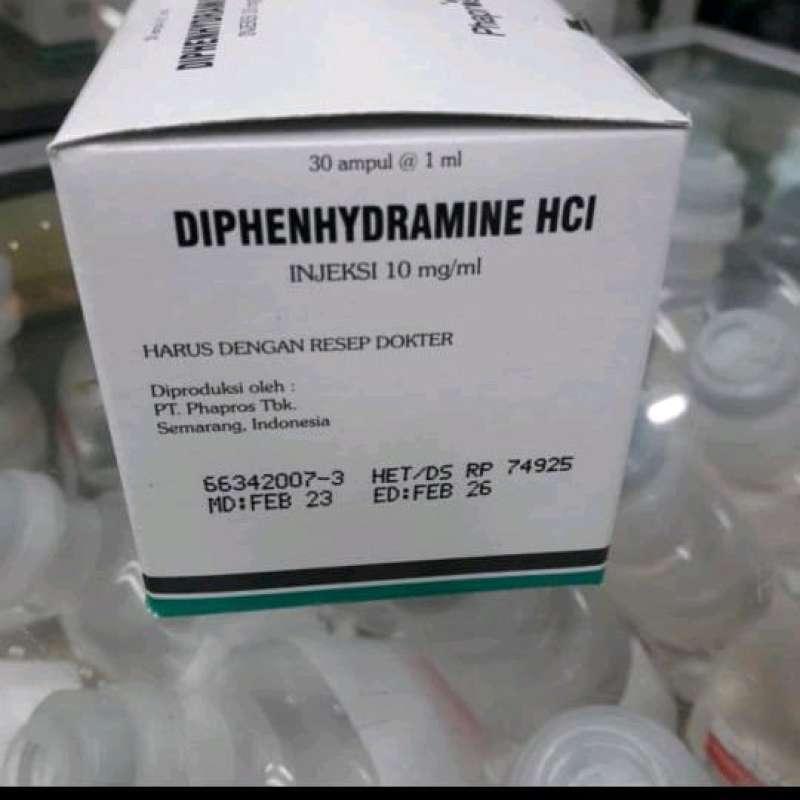 Jual DIPHENHYDRAMINE injeksi/Box. di Seller Apotik sekawan - Kayu Manis ...