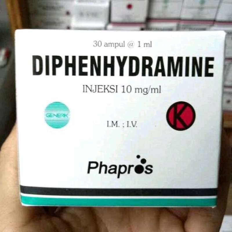 Jual DIPHENHYDRAMINE injeksi/Box. di Seller Apotik sekawan - Kayu Manis ...