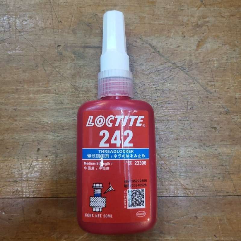 Promo Loctite 242 Biru Medium Strength / Lem Baut / Threadlocker Blue ...