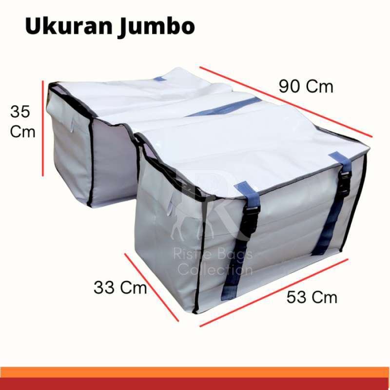 Promo TAS MOTOR TAS OBROK TAS KURIR JUMBO BAHAN TERPAULI ANTI AIR MURAH ...
