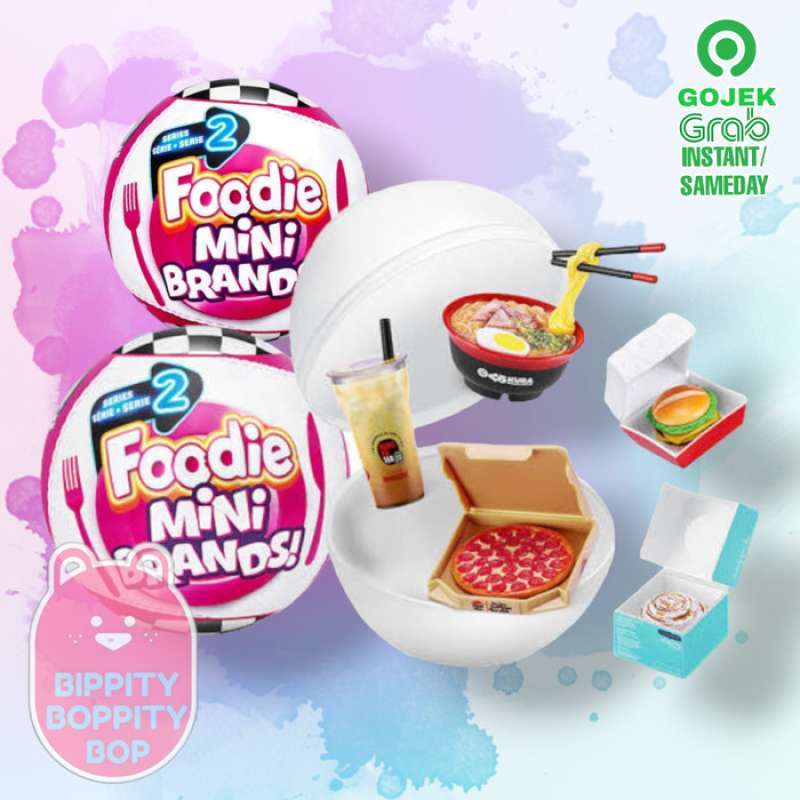 Promo 5 SURPRISE FOODIE MINI BRANDS BY ZURU - LUTOFIA - Series 2 Diskon ...