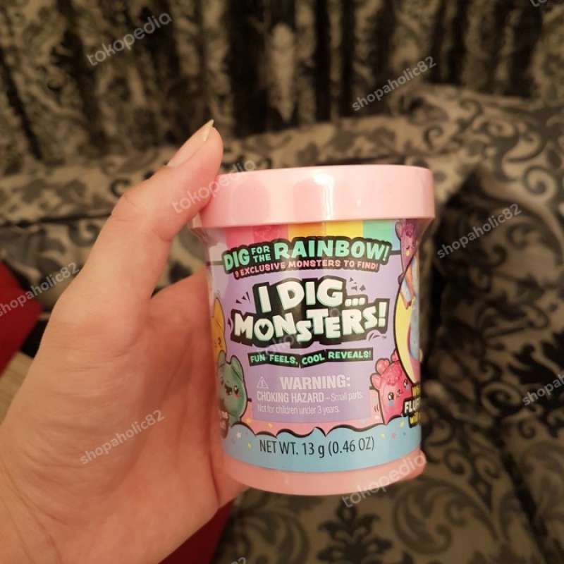 Promo I DIG MONSTER PINK MOOSE TOYS FLUFFY SCOOP GLITTER SURPRISE ...