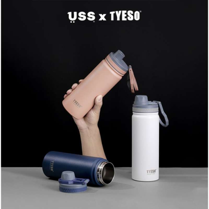 Promo Uss X Tyeso Tumbler Minum Sports 750ml & 530ml Stainless Steel Resmi -lorena - 530ml Brown ...