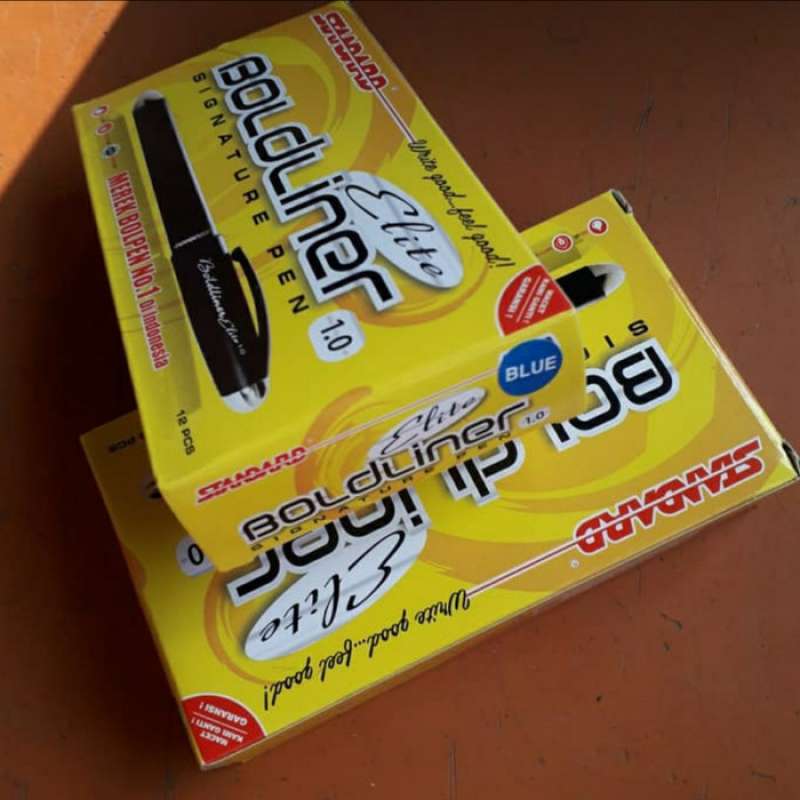 Jual standard. pena gel boldliner elite 1.0 - hitam di Seller NATTAREZ ...