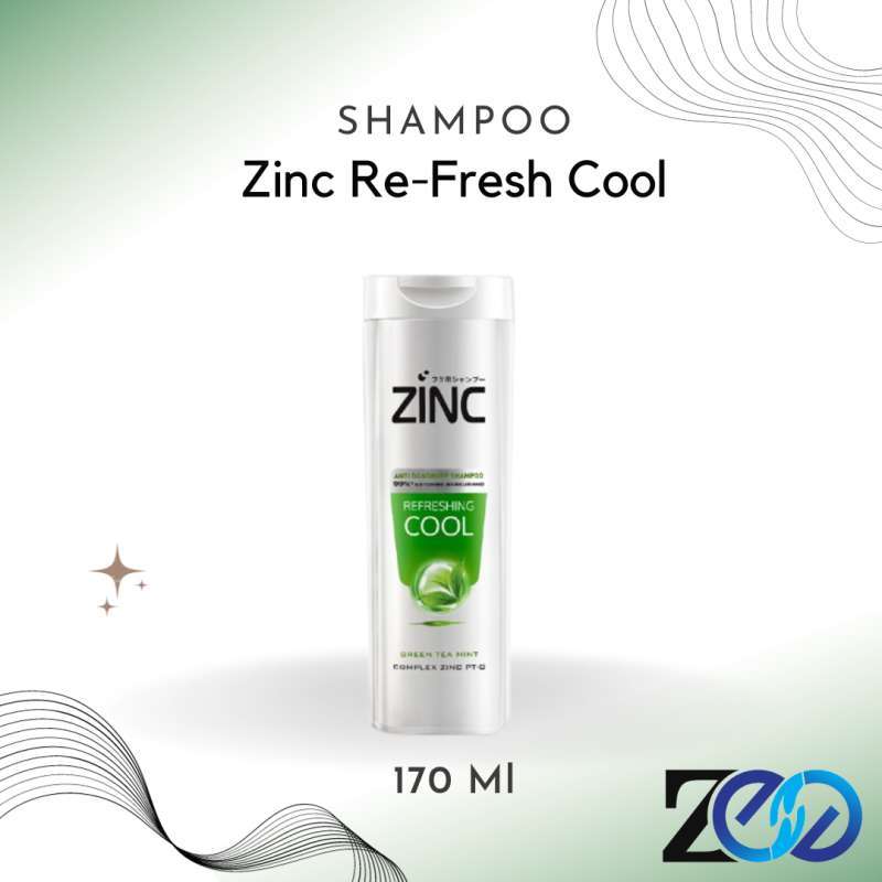 Promo Zinc Shampoo Anti Ketombe Re-Freshing Cool Diskon 12% di Seller ...