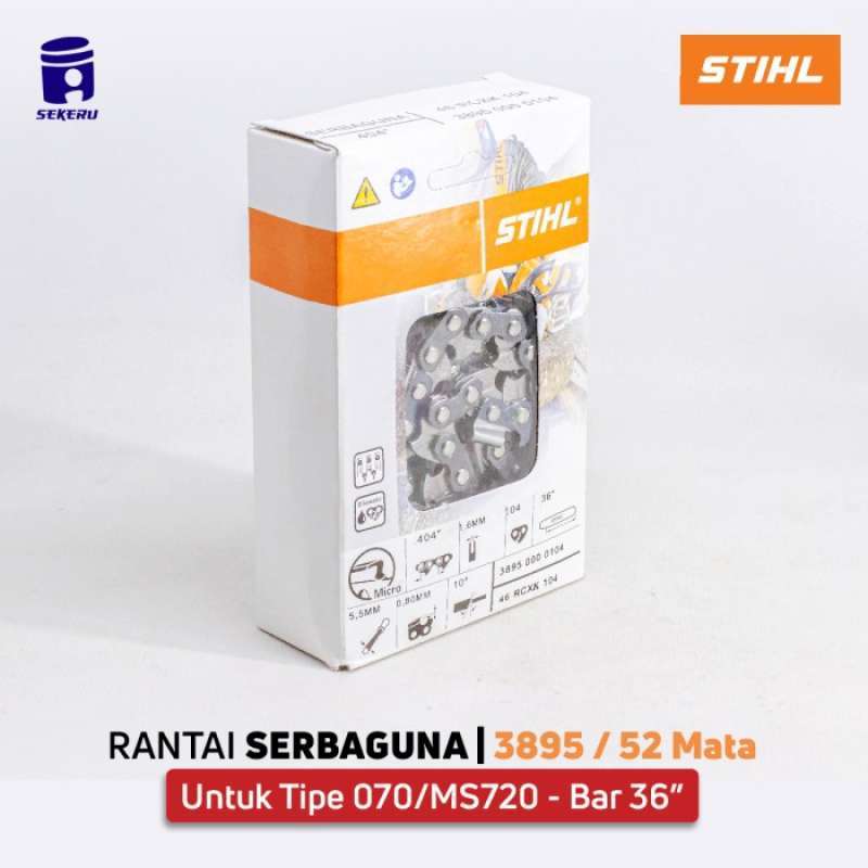 Promo STIHL Rantai SERBAGUNA Chainsaw SENSO 070 - MS720 BAR 36 3895 52 MATA Diskon 23% di Seller ...