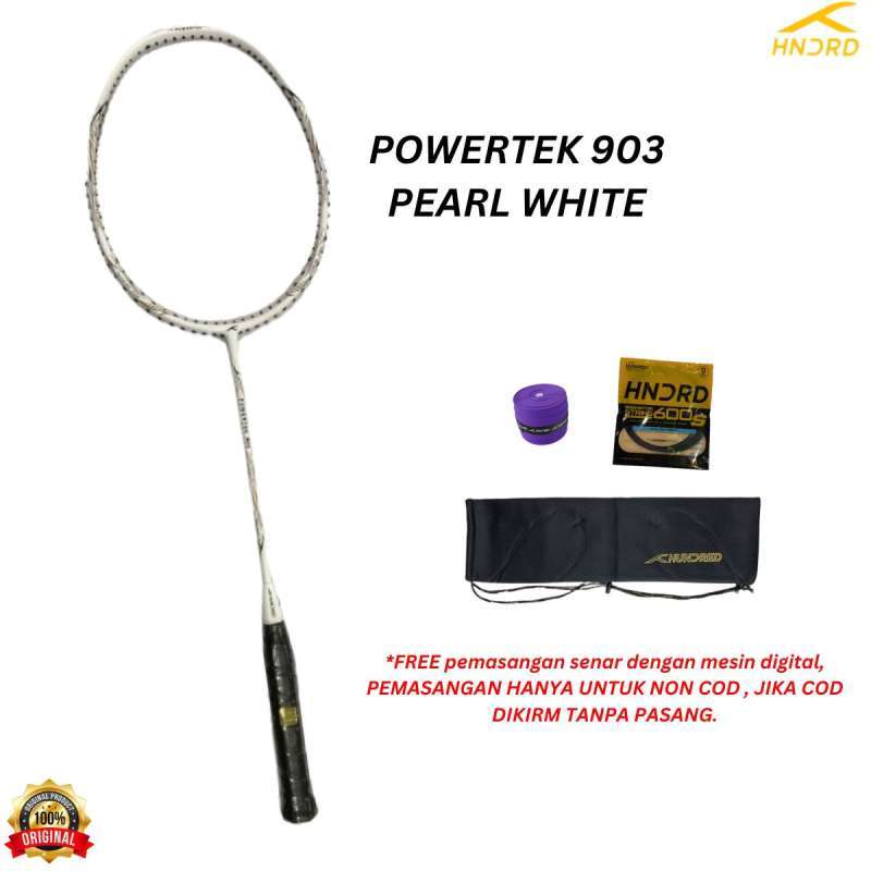 Jual RAKET BADMINTON BULUTANGKIS HUNDRED POWERTEK ORIGINAL - 903 PEARL ...