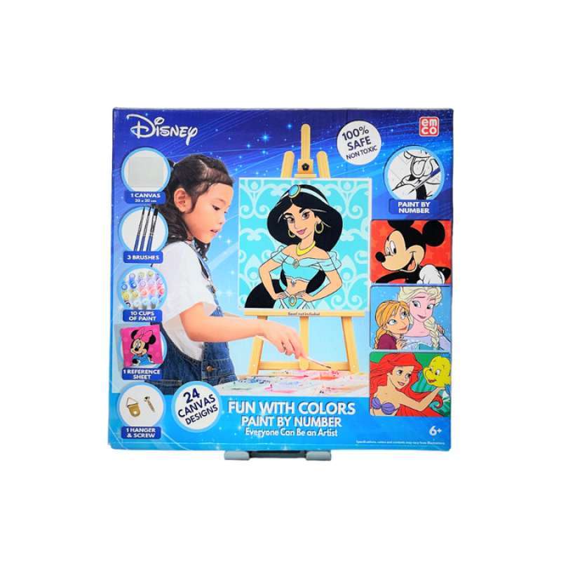 Jual Mainan EMCO Disney Fun With Colors Paint By Numbers Cat Air dan ...