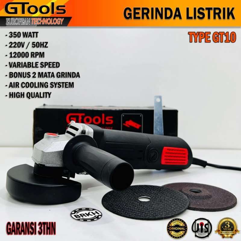Promo Gerinda Tangan GTOOLS GT10 Mesin Gerinda Grinda 4 Inch Variable Speed Diskon 23% di Seller ...