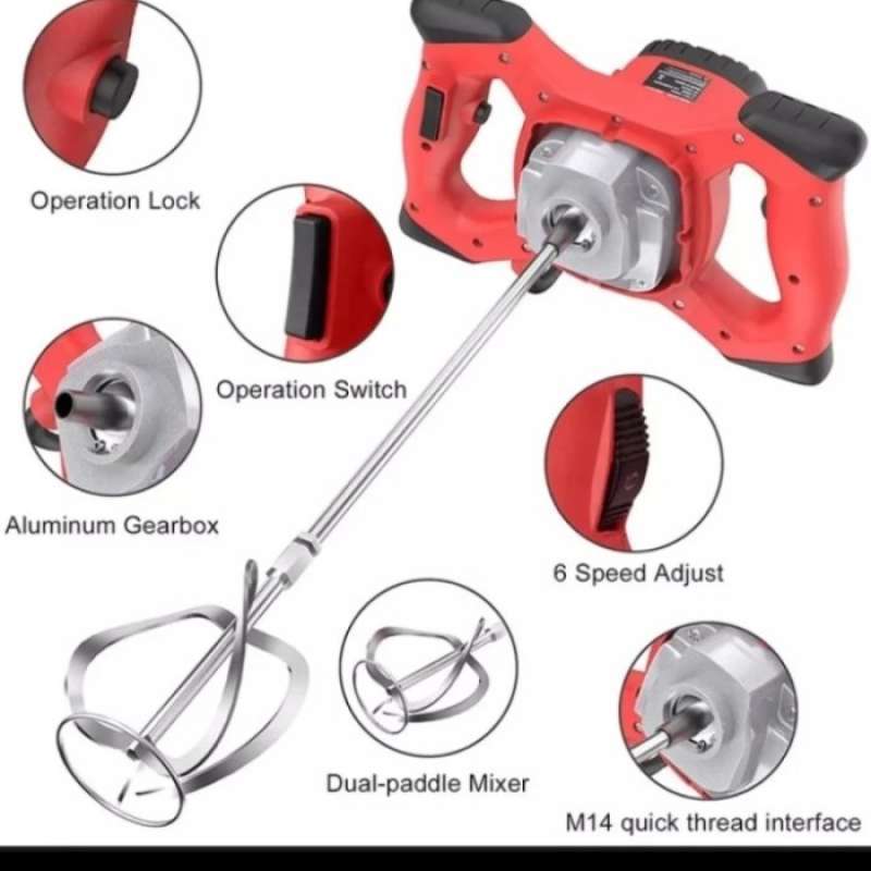 Promo Electric Mixer Semen Mesin Pengaduk Semen Cat Electric Mixer SU ...