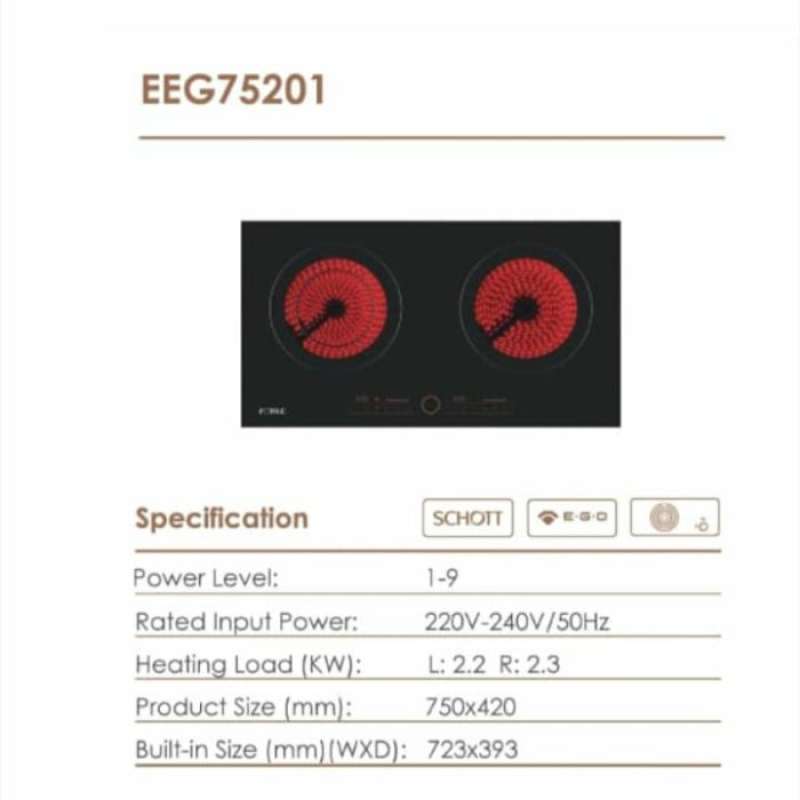Promo Kompor Listrik Vitro Ceramic Fotile Eeg75201 - 2 Tungku Diskon 23 ...