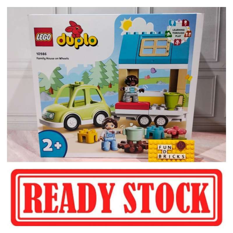 Promo LEGO 10986 DUPLO Family House on Wheels Diskon 47% di Seller Fun ...