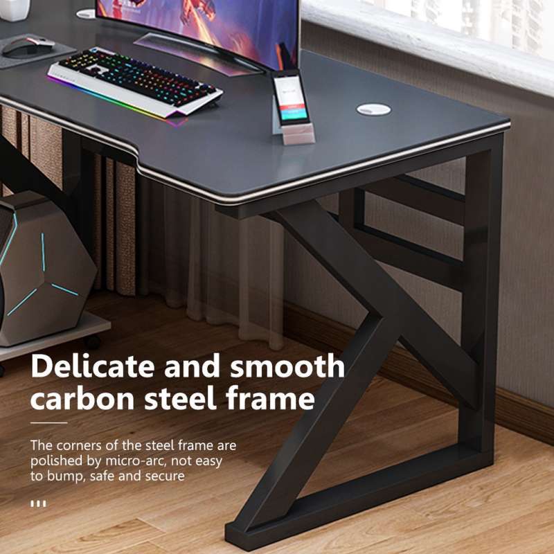 Promo Meja Gaming Hitam Meja Komputer Meja PC Meja Kantor 160CM - 120× ...