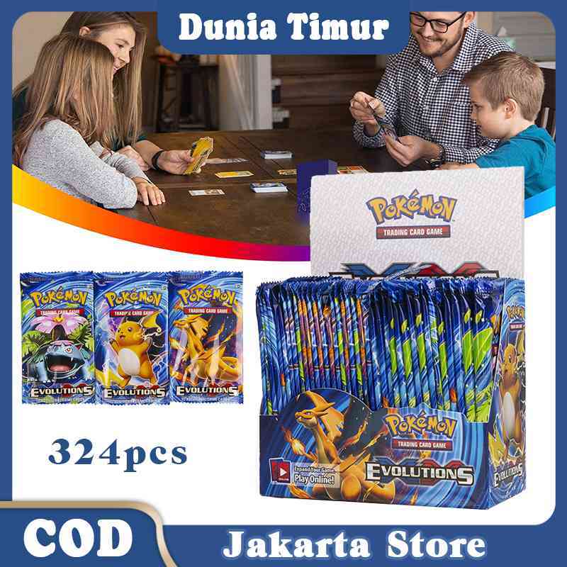 Promo 324Pcs / pack kartu pokemon ori Game Kartu Koleksi Pokemon ...
