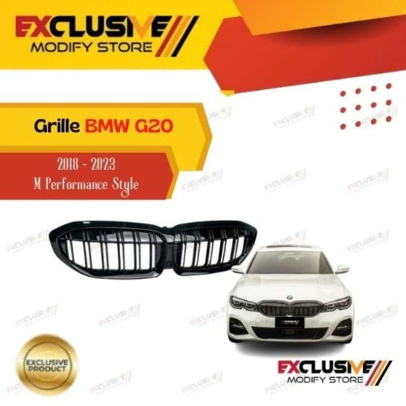 Jual GRILLE M PERFORMANCE STYLE FOR BMW G20 2018-2023 M3 BADGES GLOSS ...