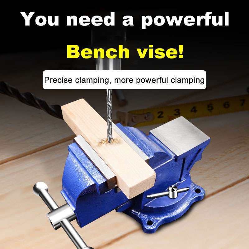 Promo Catok Paron Ragum Meja Putar 4 inch atau Bench Vise - 70mm Diskon ...