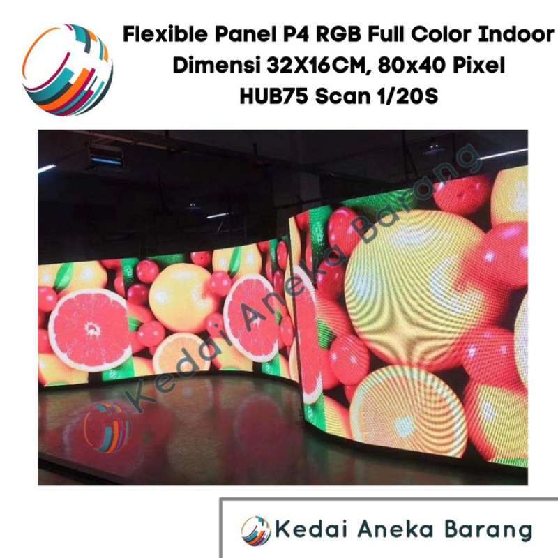 Promo FLEXIBLE FLEKSIBEL PANEL MODULE MODUL LED P4 VIDEOTRON SMD RGB ...