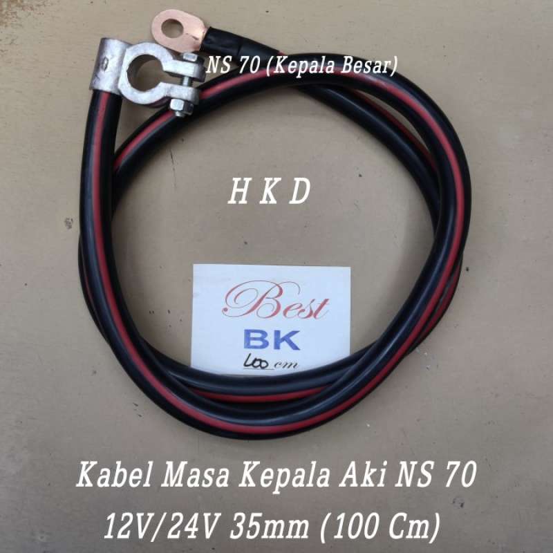 Promo KABEL KEPALA AKI ACCU MASSA MOBIL NS70 KEPALA BESAR 35MM 100CM BEST -ARARYASHOP Diskon 50% ...