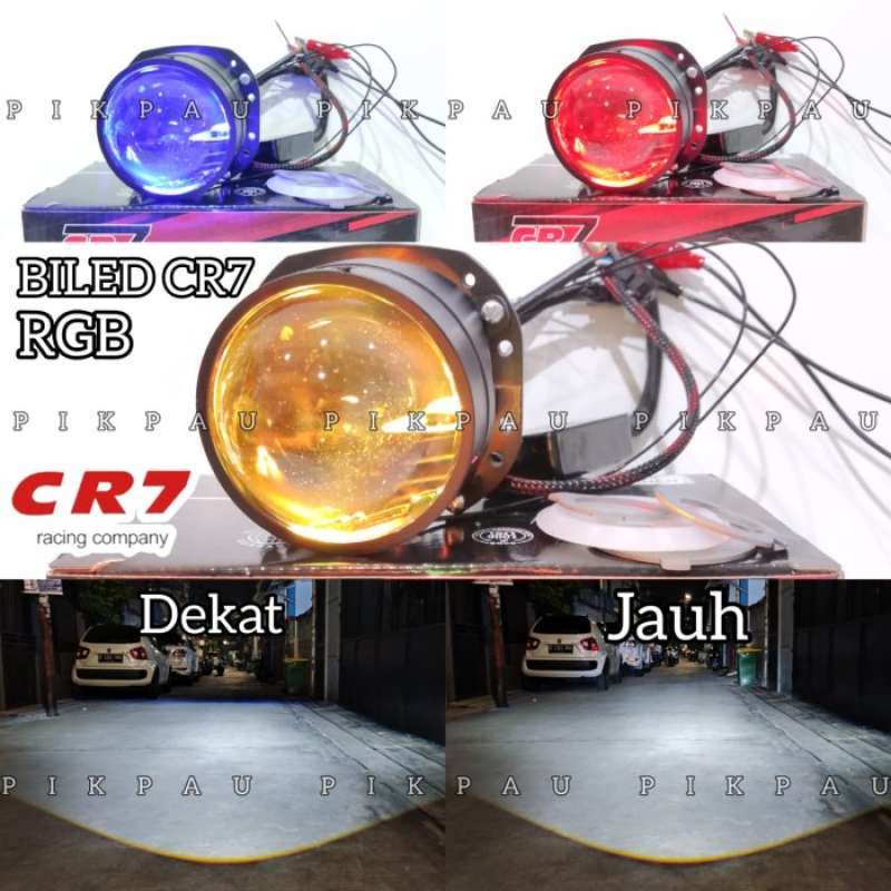 Promo Paket Biled Murah - Lampu Biled CR7 Original+Shroud2,5Inch+Kabel ...