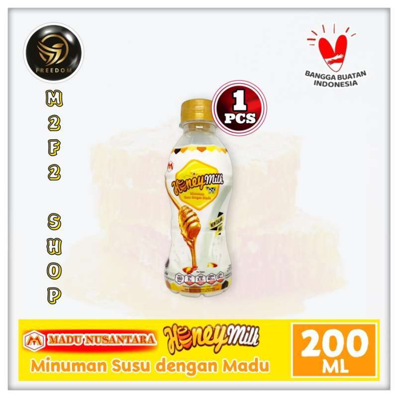 Promo Honey Milk Minuman Susu Madu Nusantara Botol Pet - 200 ml ...
