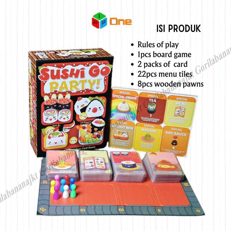 Jual Sushi Go Party Boardgame Di Seller Gorilabananajkt - Jelambar Baru ...