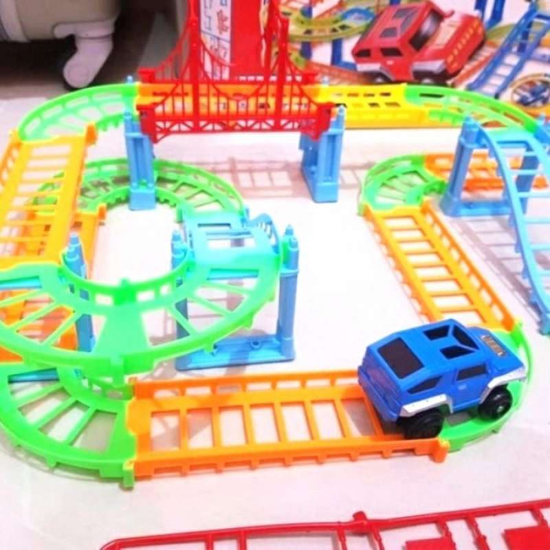 Promo Mainan Anak Race Track Jalur Mobil City Rail Car - Trek Rel ...