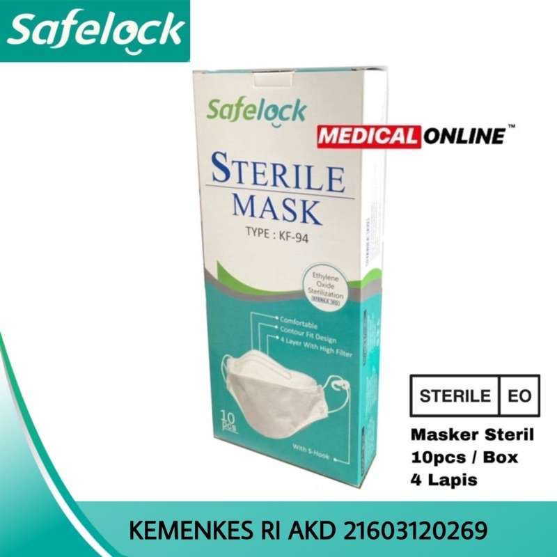 Jual MASKER STERIL SAFELOCK KF94 STERILE KF-94 MEDICAL ONLINE di Seller MEDICAL ONLINE STORE ...