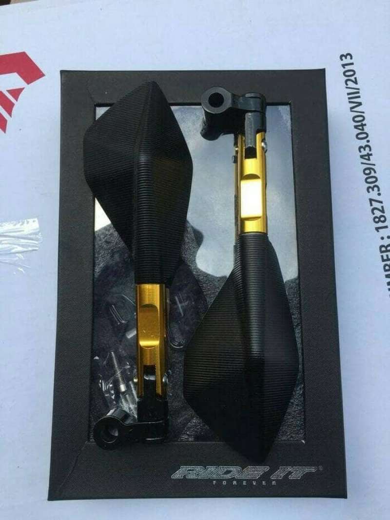 Promo Spion Replika Ride It Tomok V5 Daun Lebar Cnc - Emas Diskon 50% ...