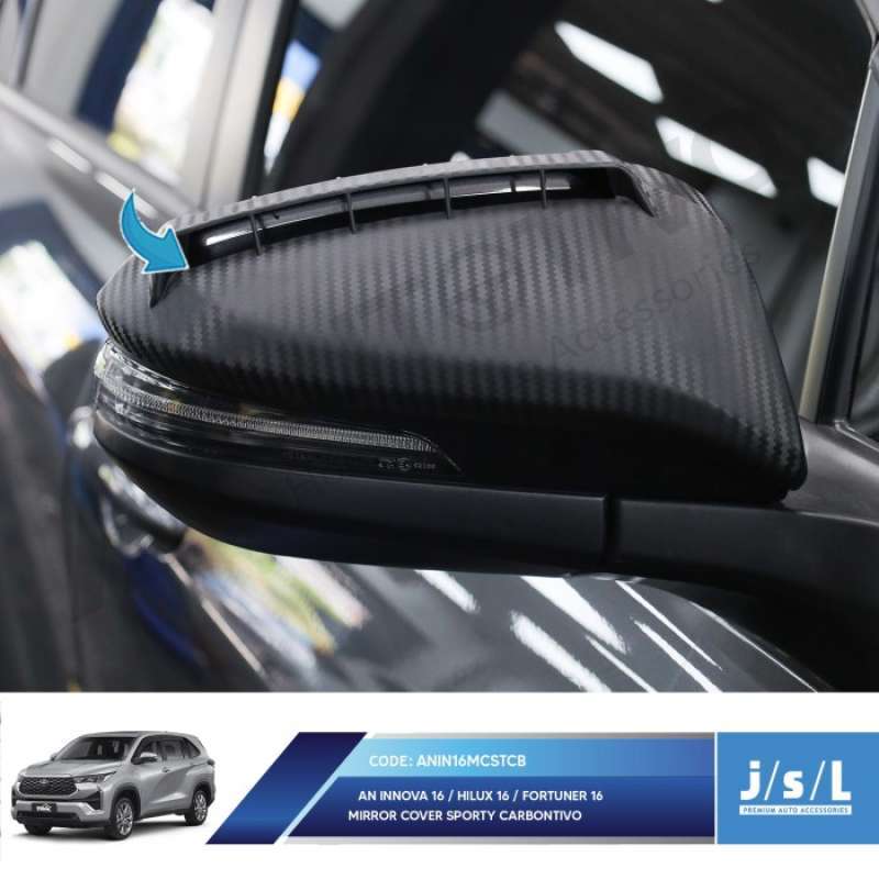 Promo Innova Zenix Mirror Cover Sporty Carbontivo Jsl Cover Spion ...